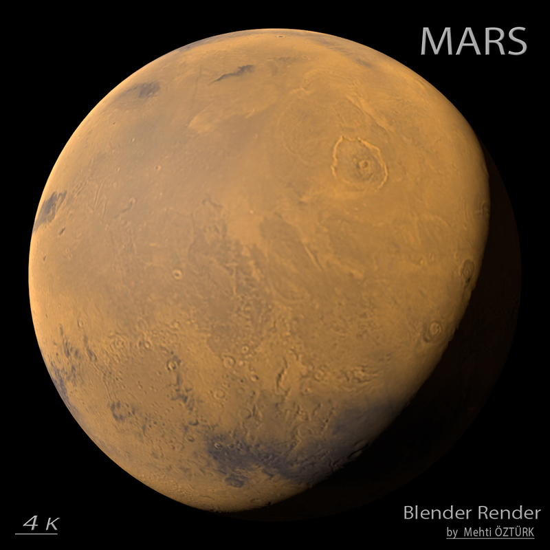 3d model realistic mars