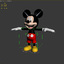 3d model of mickey mouse rigged