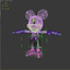3d model of mickey mouse rigged