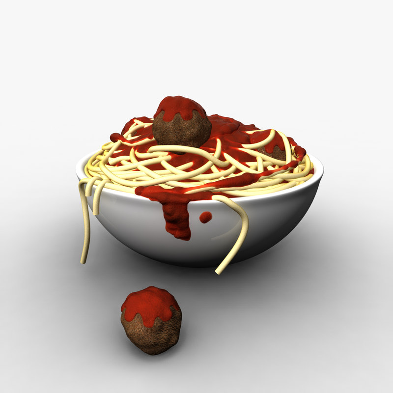 3d bowl noodles model