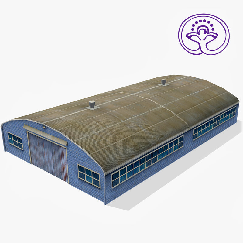 wooden barn 3d model