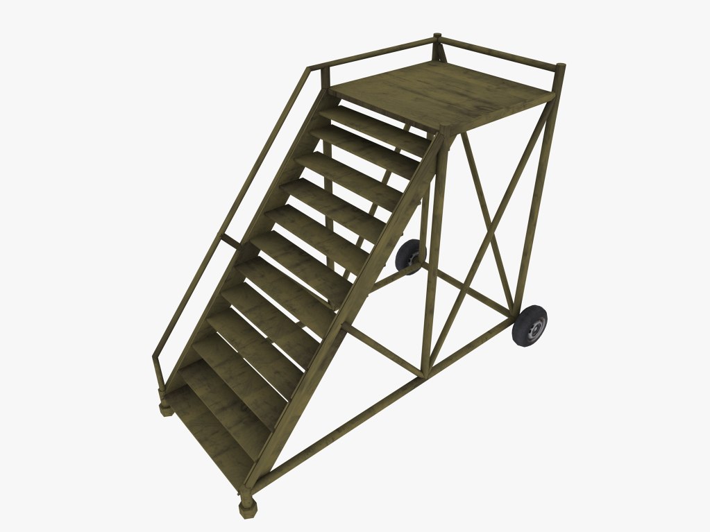 3d ladder platform aircraft model