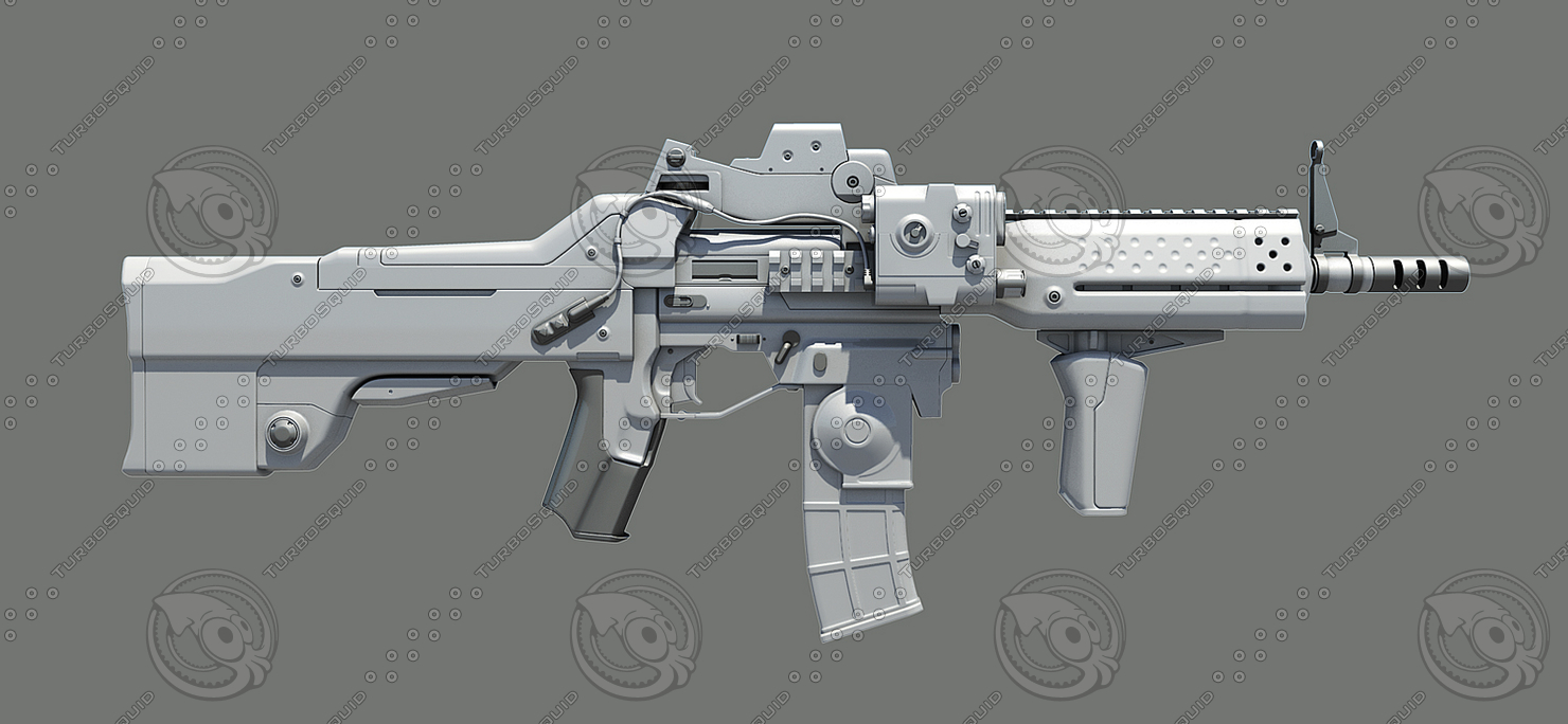 assault rifle 3d model