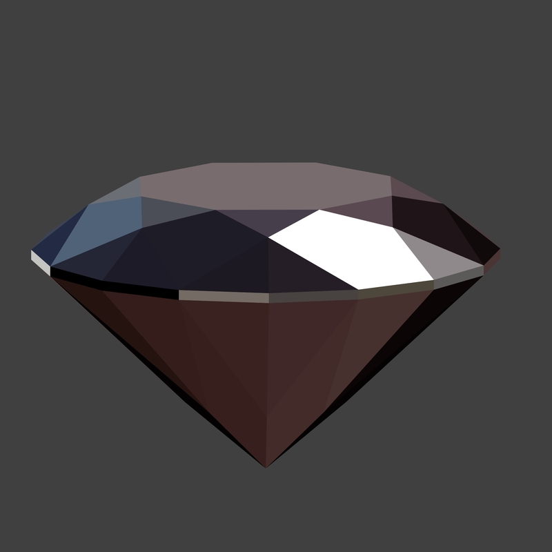 3d model cut diamond