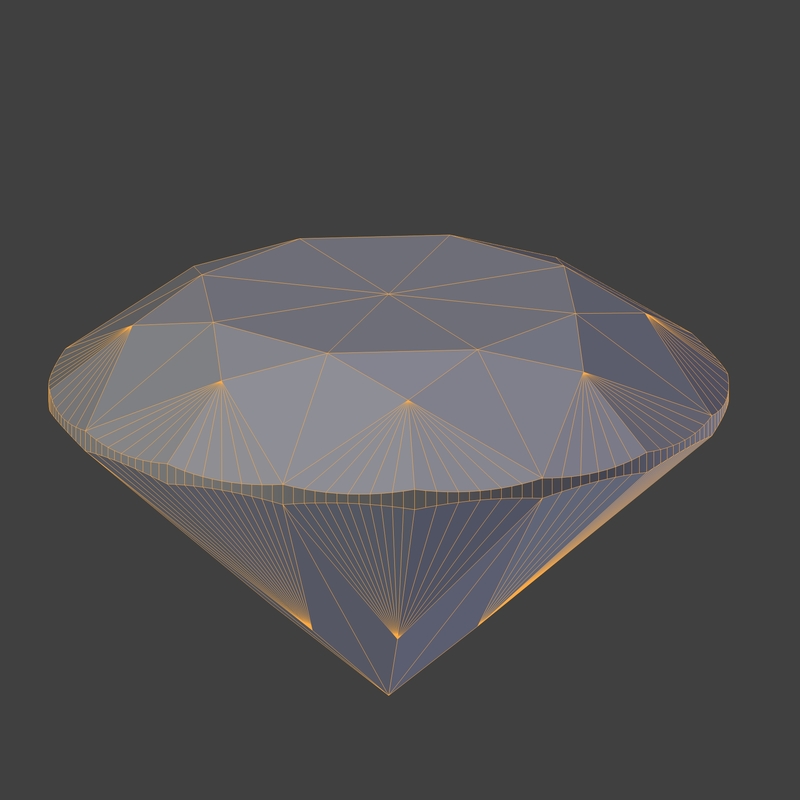 3d model cut diamond