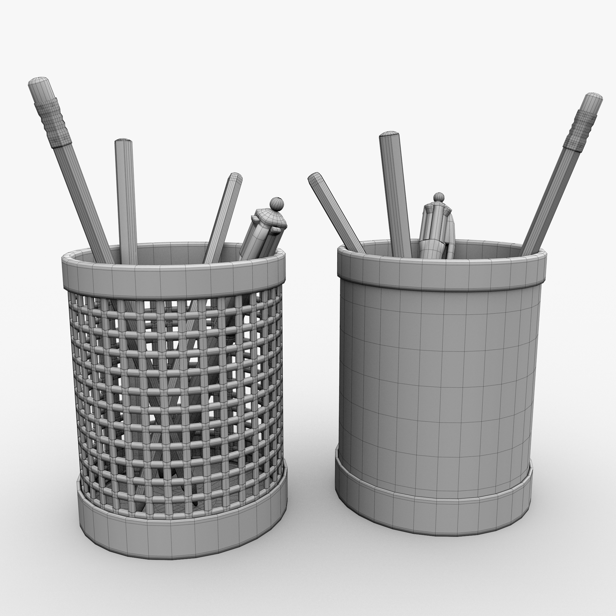 3d model pen holders