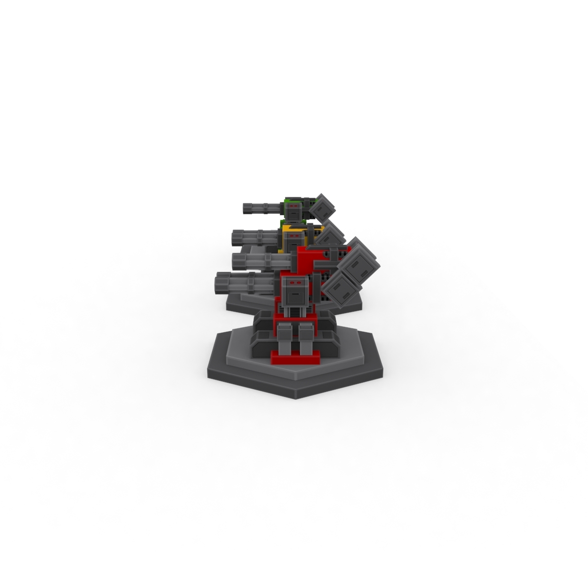3d minigun turret model