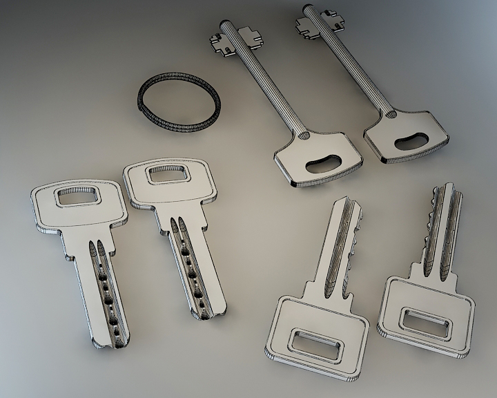 keys 3d model