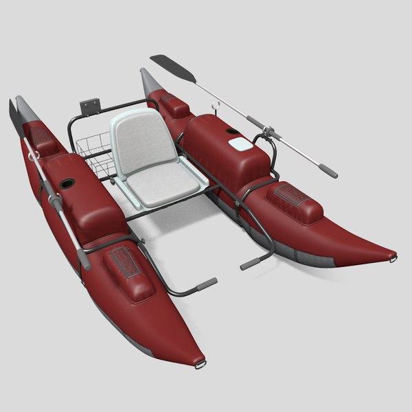 3d model inflatable pontoon boat