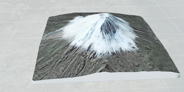 3d model mount fuji