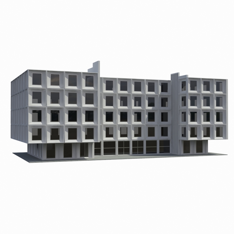 3d school building model