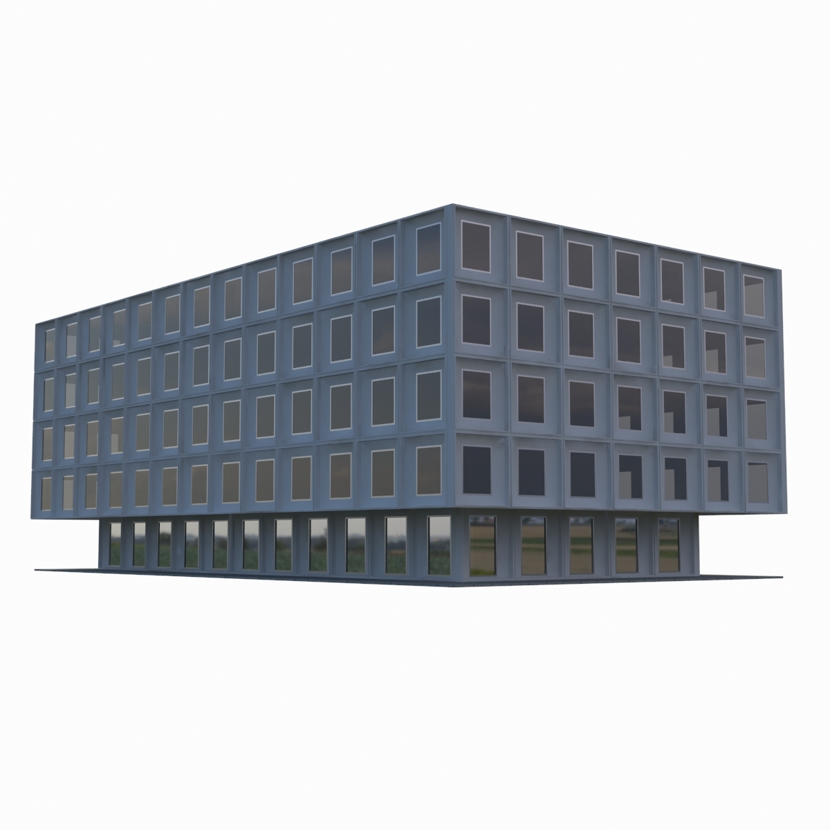 3d school building model