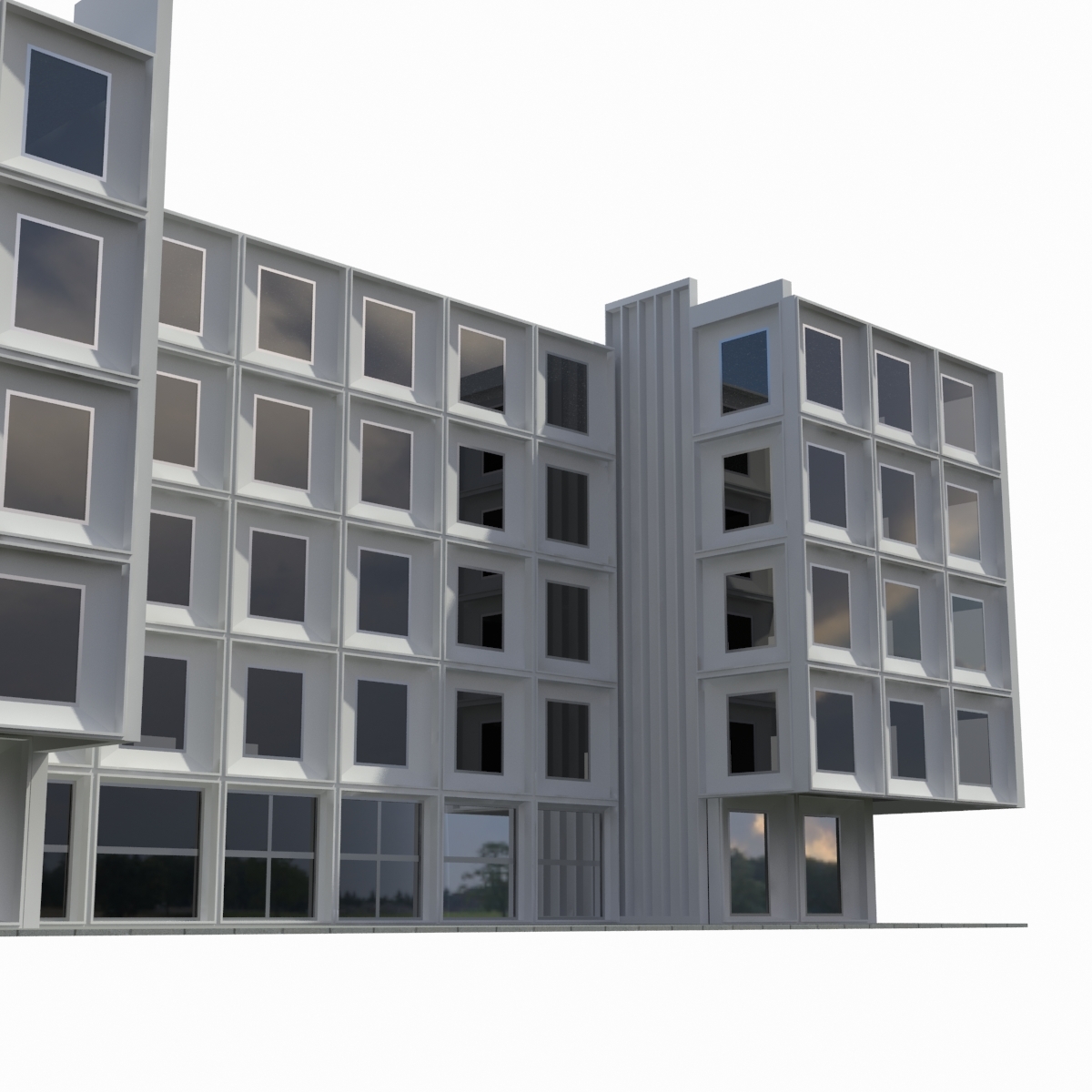 3d school building model
