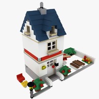 lego house 3d model