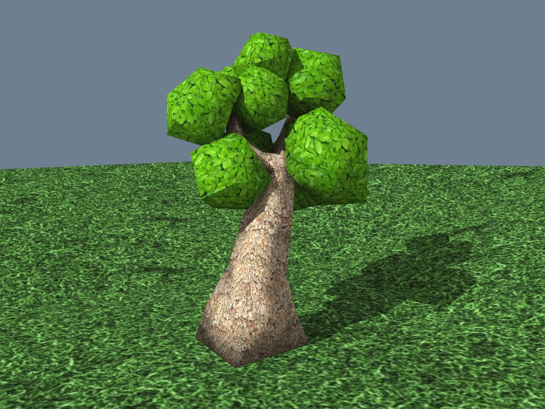 3d 3ds cartoon tree