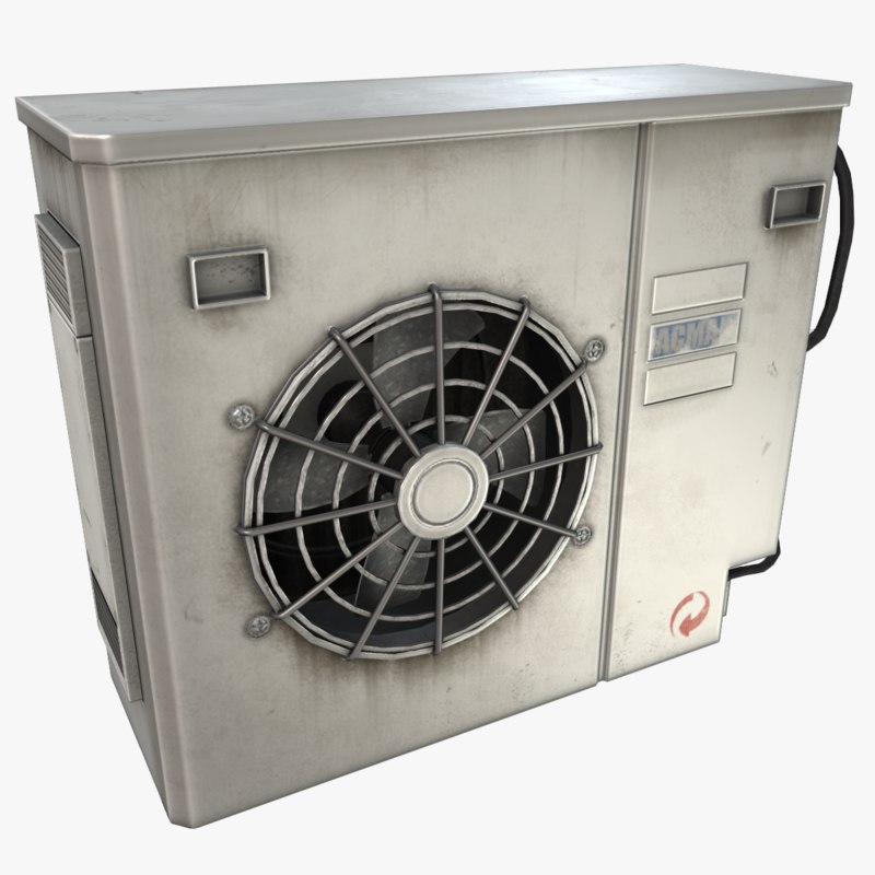 3d model ac unit