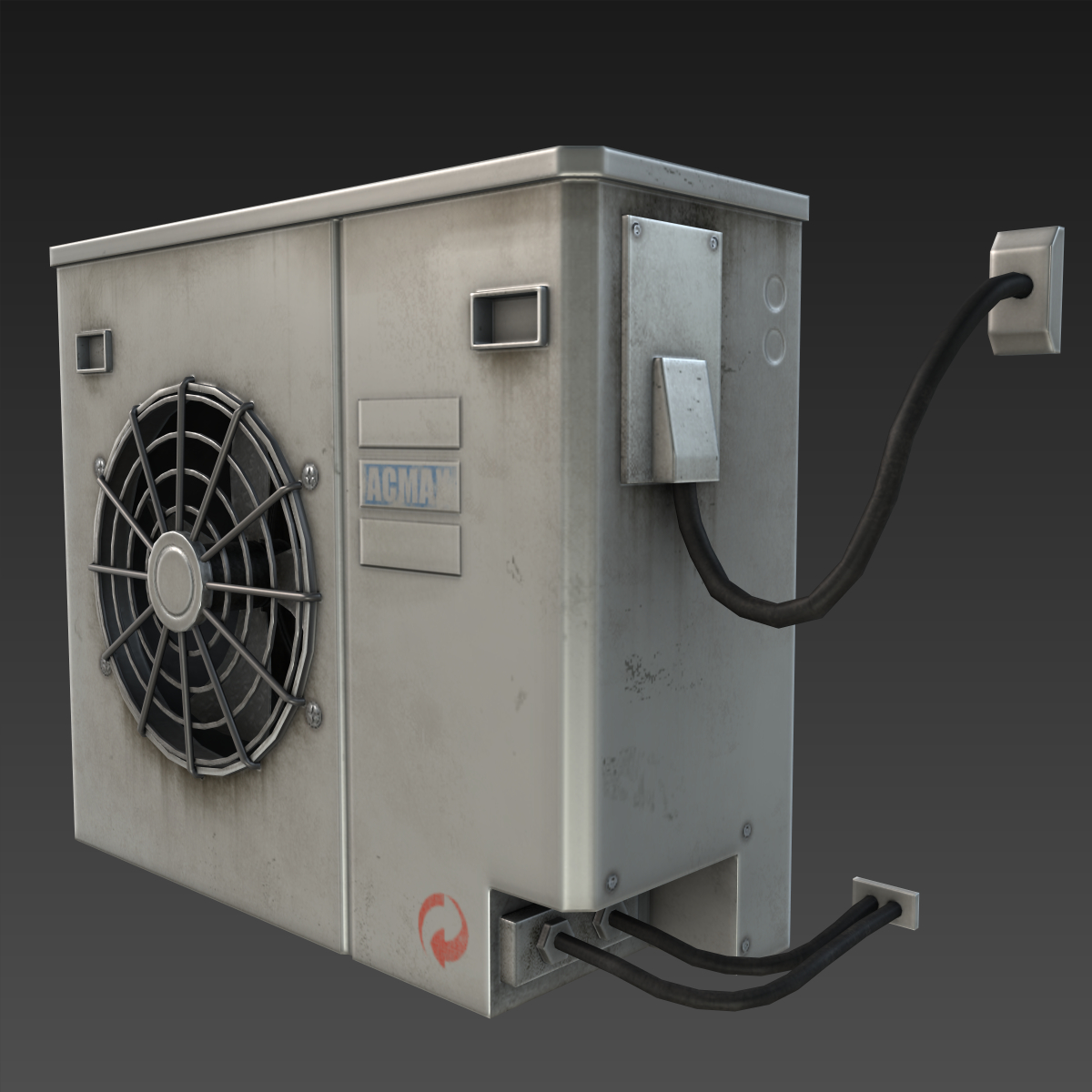 3d model ac unit