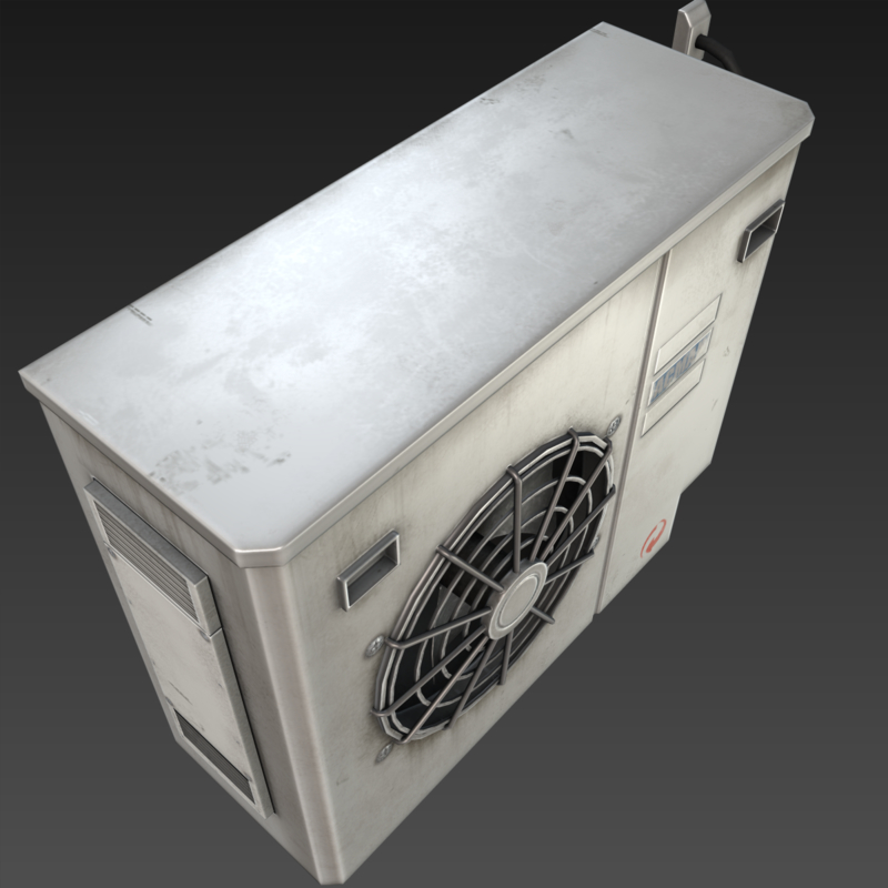 3d model ac unit