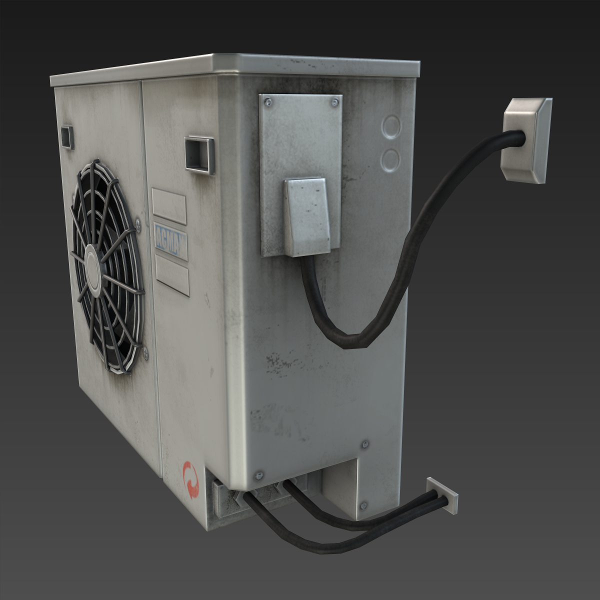 3d model ac unit