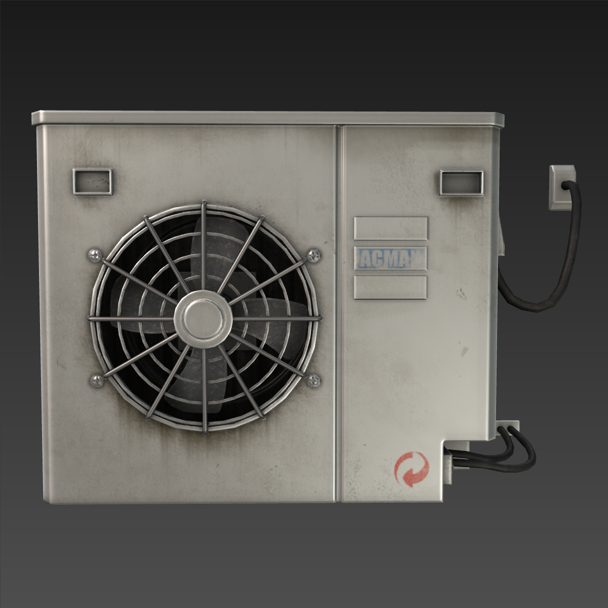 3d model ac unit