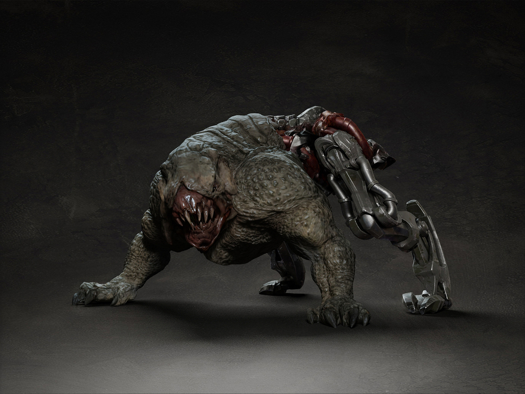 creature dog 3d model