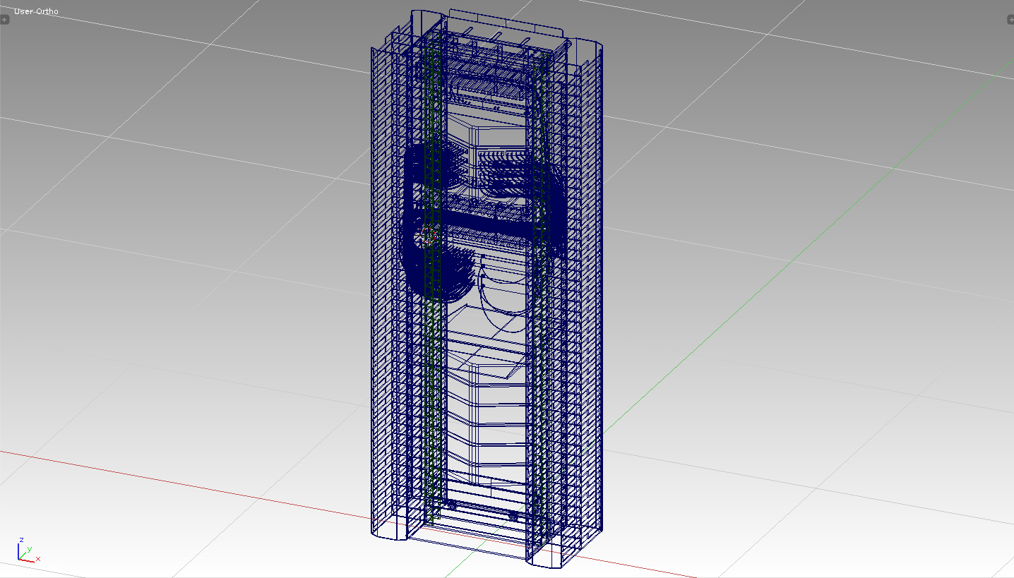 rack communications 3d blend
