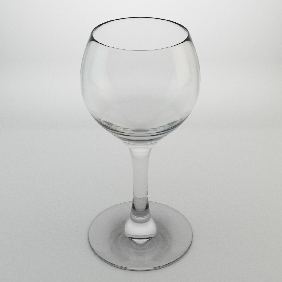 free wine glass 3d model