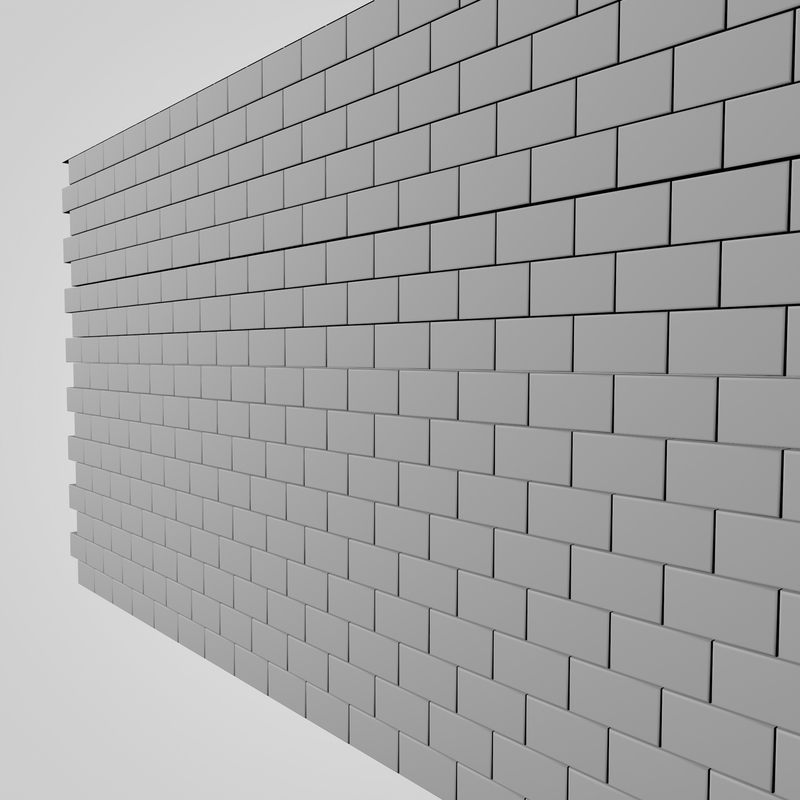brick wall 3d c4d