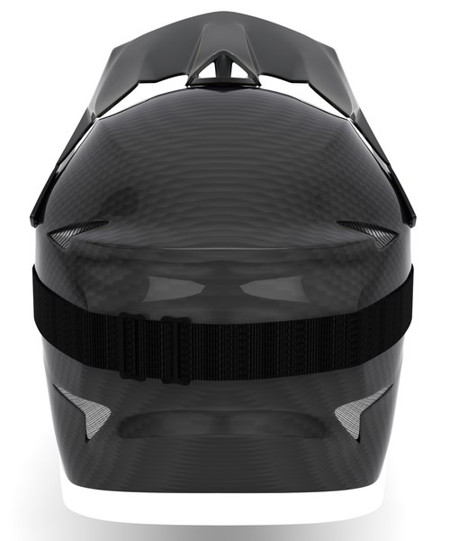 fiber carbon helmet goggles 3d model