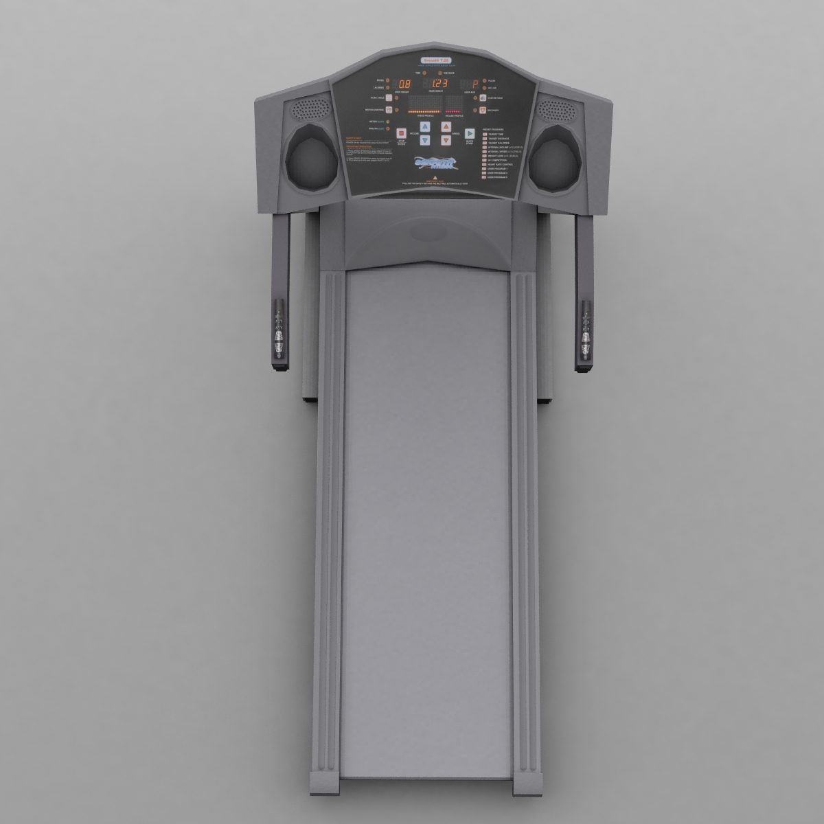 3d model treadmill low-poly