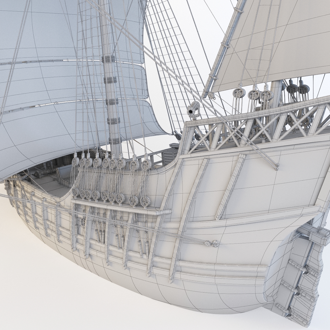 3ds max ship santa maria