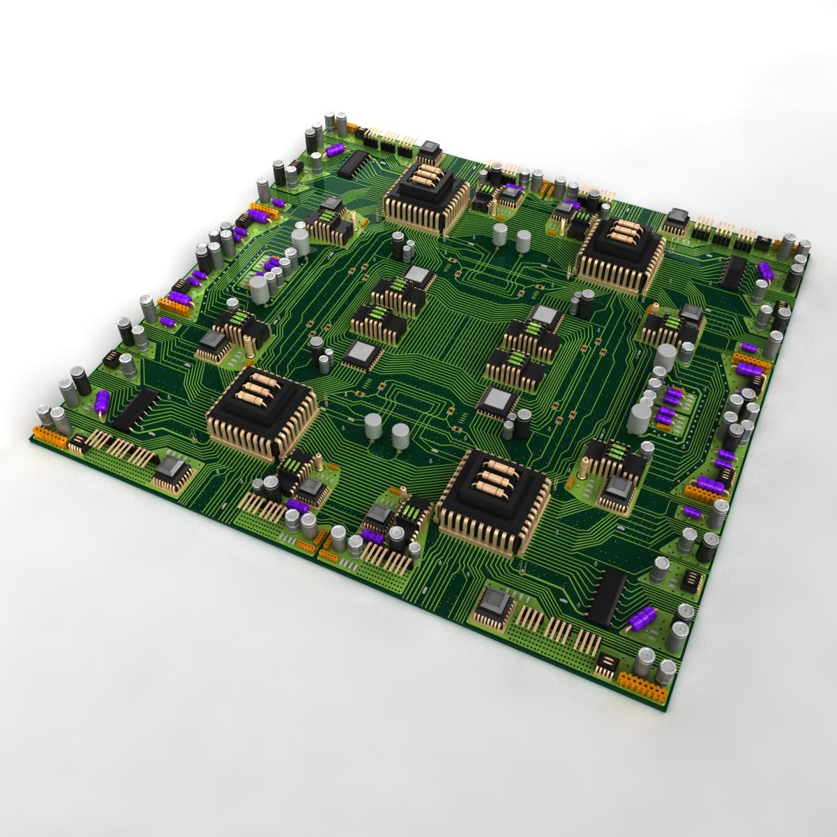 big circuit board city 3d max