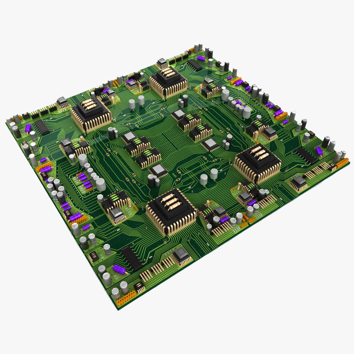 big circuit board city 3d max
