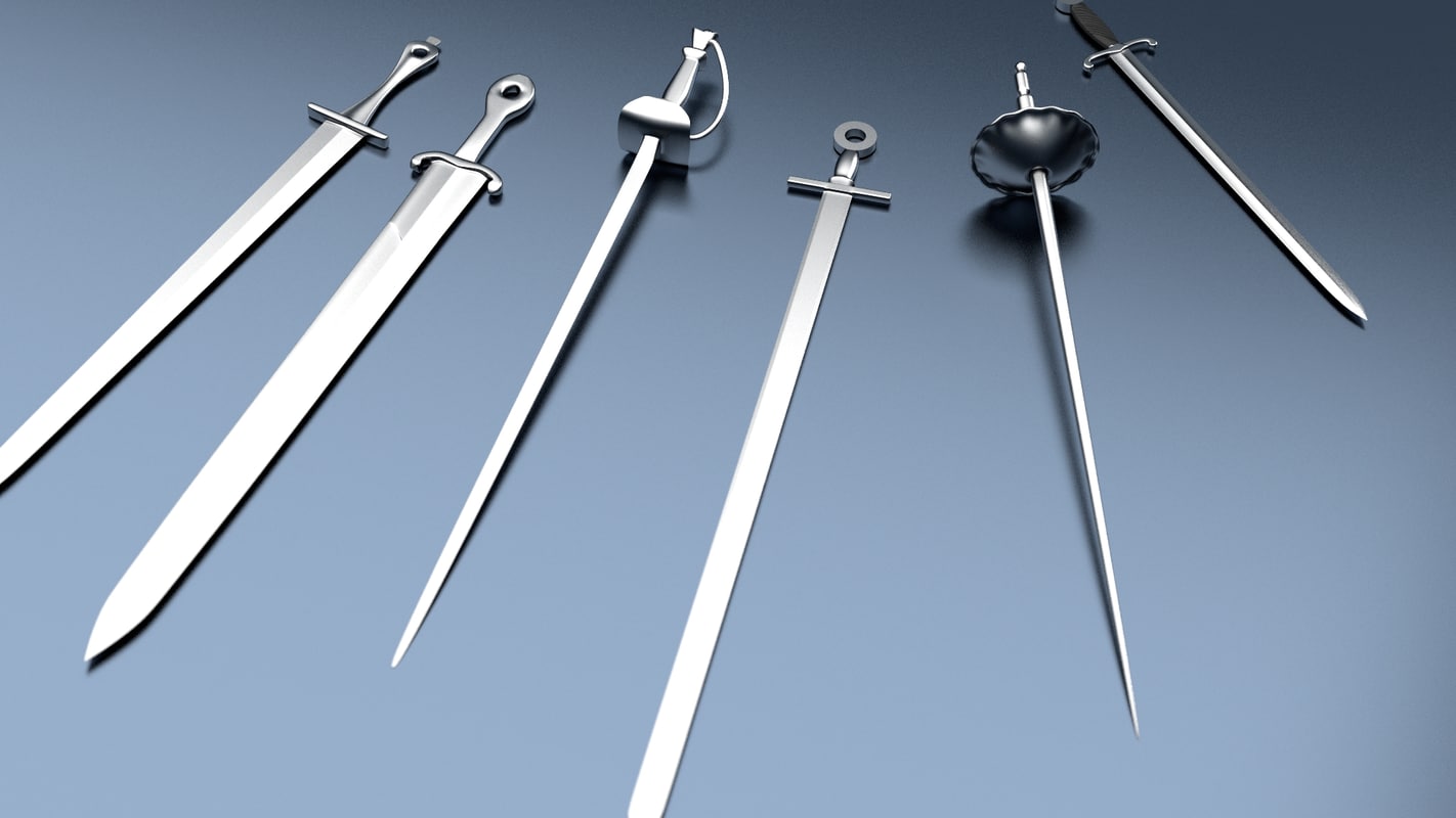 blender pack swords