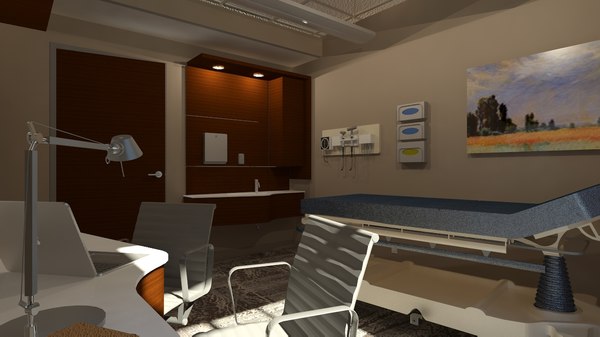 hospital consultation room 3d 3ds
