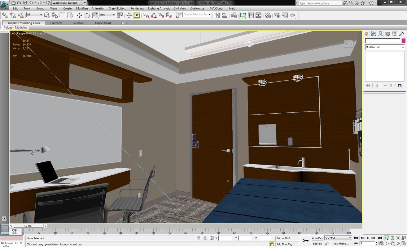 hospital consultation room 3d 3ds