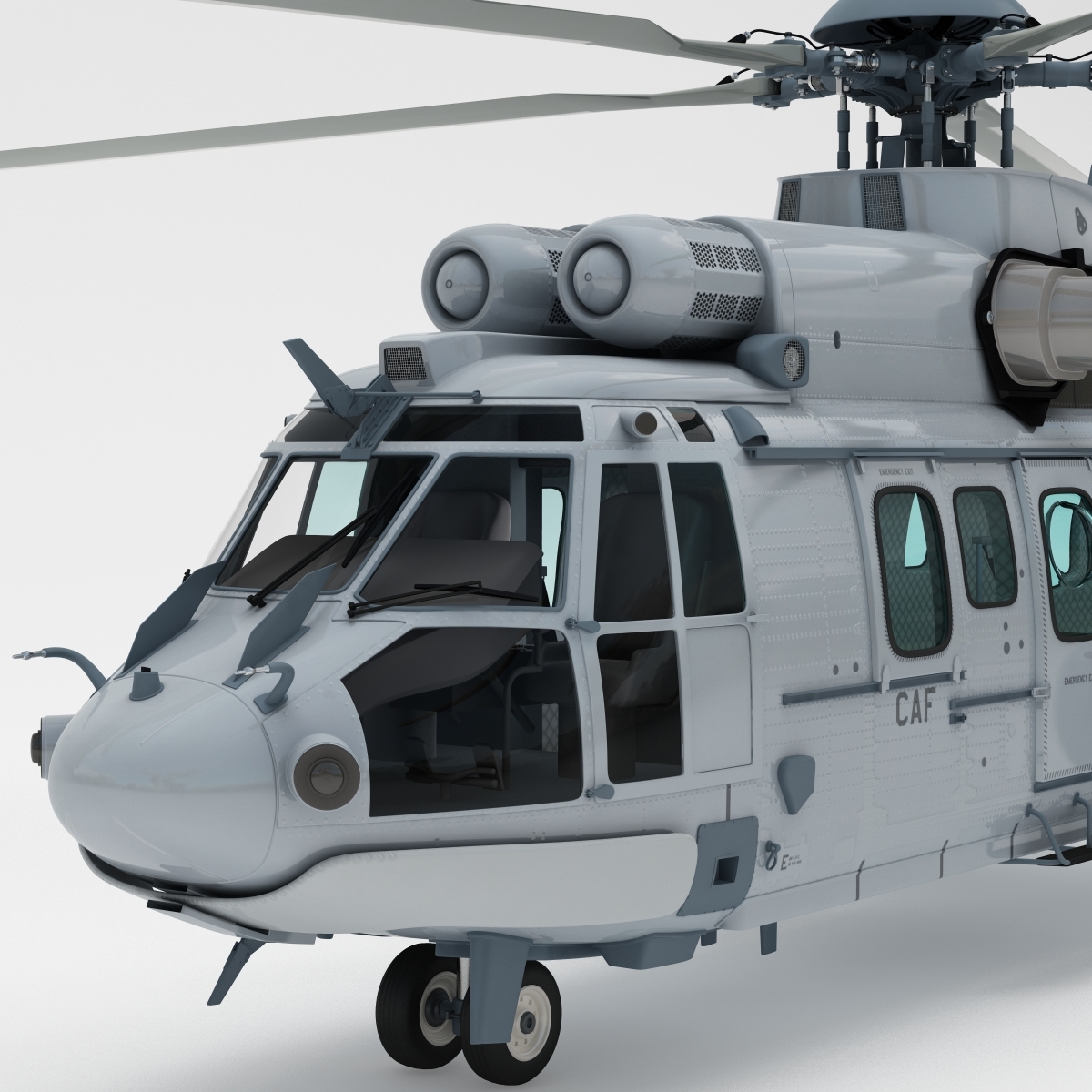 eurocopter ec725 caracal tactical 3d model