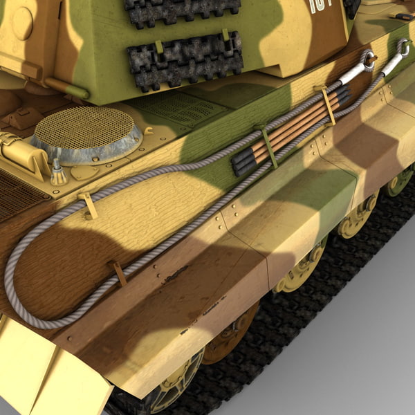 3d model german wwii heavy tank