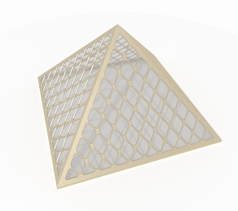 3d small pyramid smooth frames