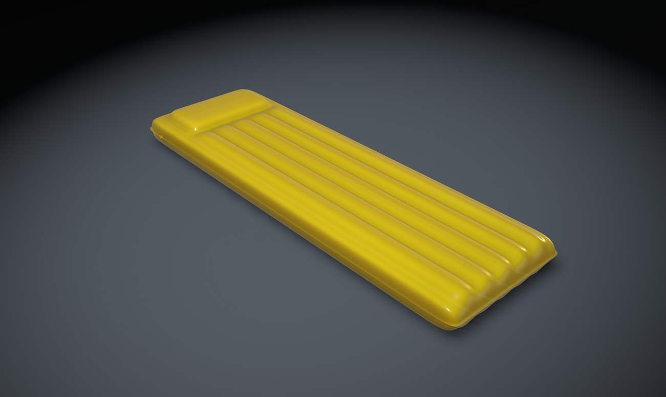 inflatable lilo 3d model