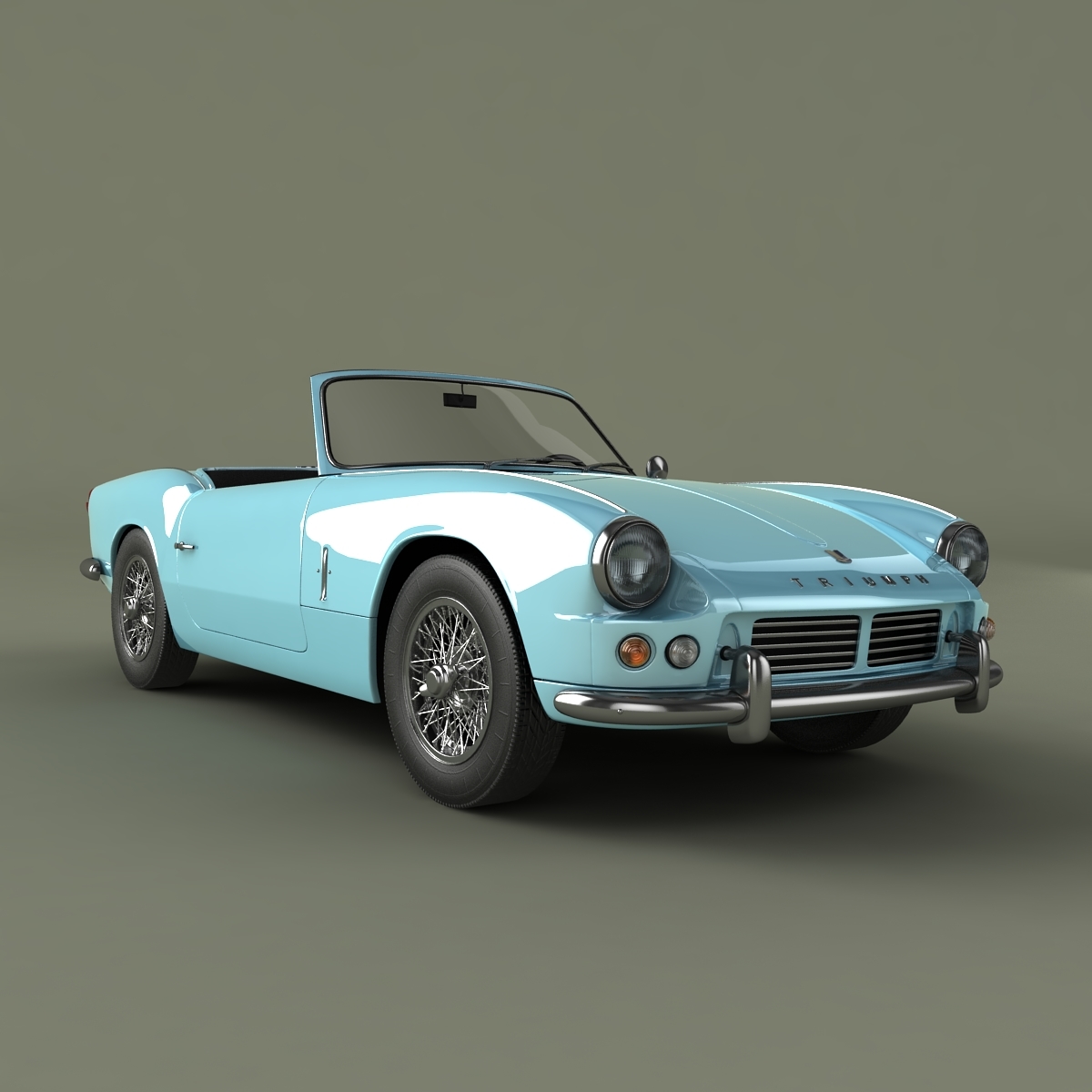 3d model triumph spitfire