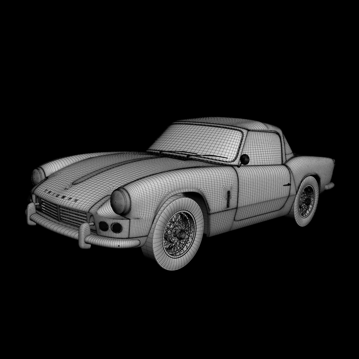 3d model triumph spitfire