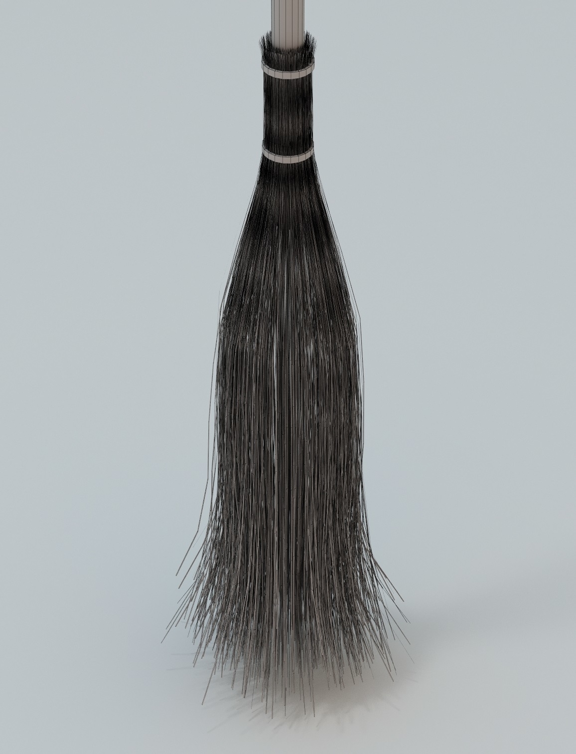 broom bristles 3d model