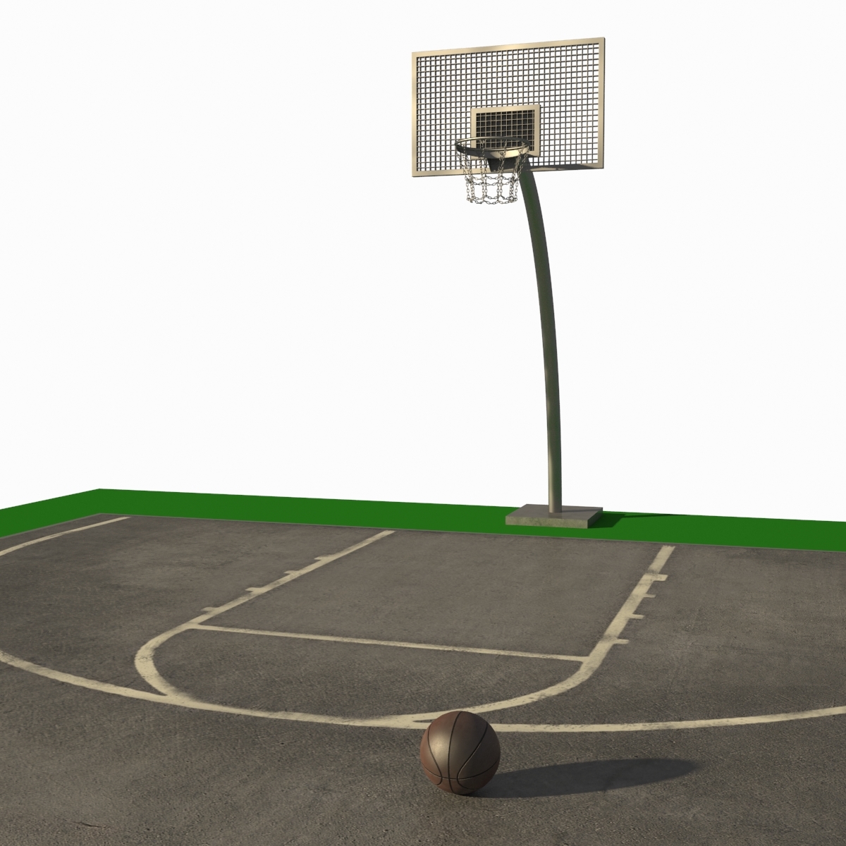 3d model streetball ground