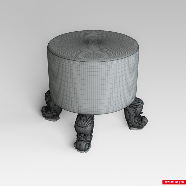 pouf 3d model