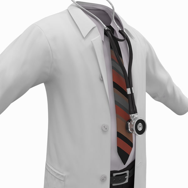 3d model doctor clothes