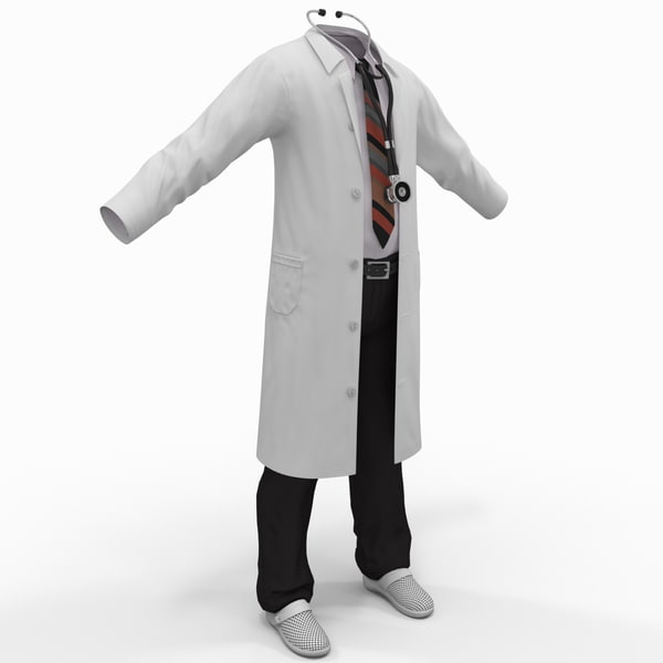 3d model doctor clothes