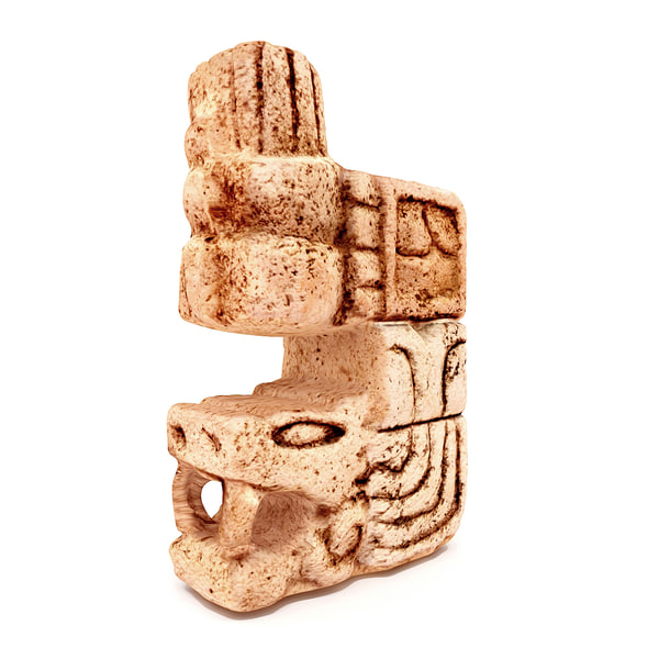 mayan figure replica 3d model