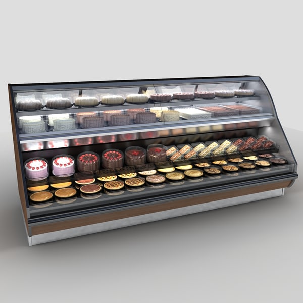 set deli cases 3d model