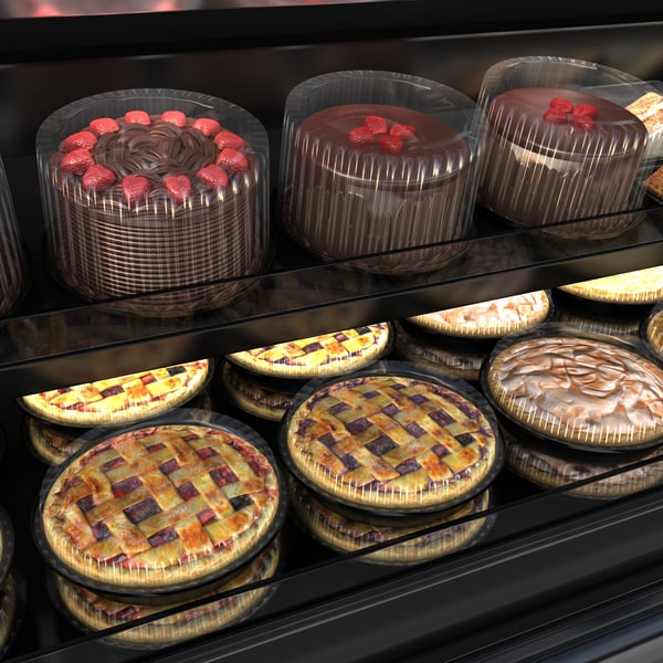 set deli cases 3d model